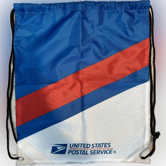 USPS | Bags | Usps Blue And Red Drawstring Bag | Poshmark